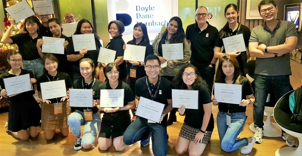 The Bernbach School's new batch of MDP graduates - DDB Group Philippines